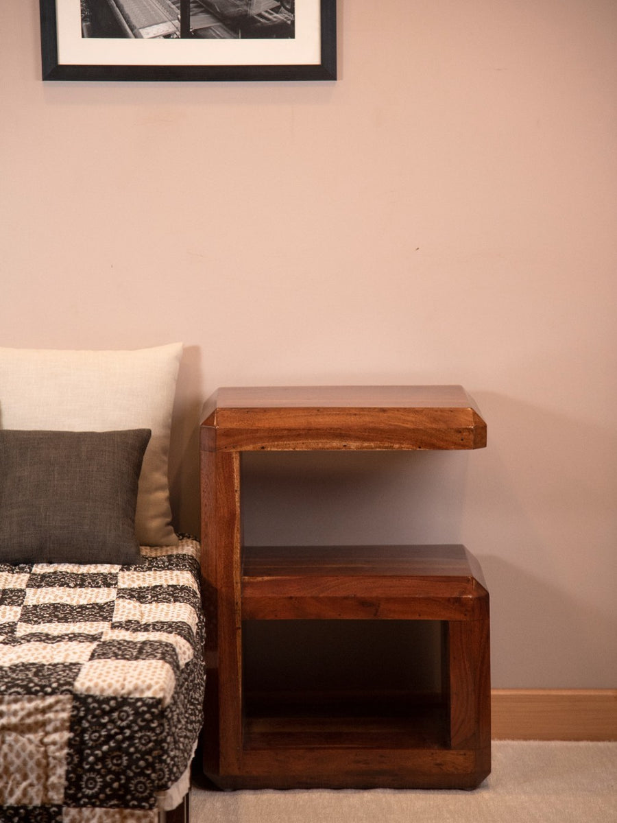 Modern Wooden Side Table-3 tier – Piharwa India