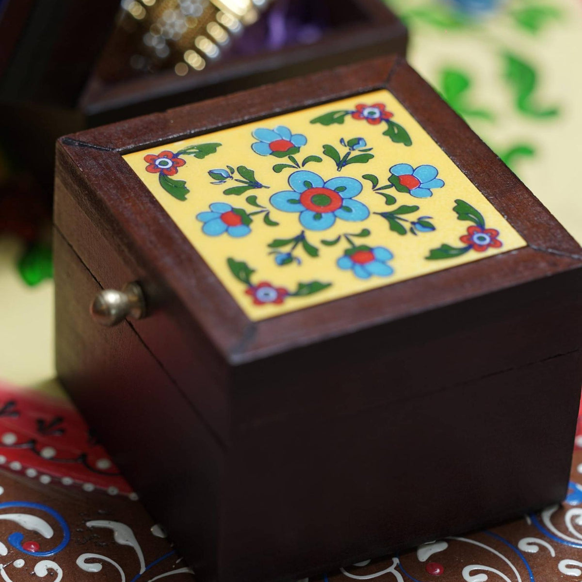 Wooden Ceramic Tile Box – Piharwa India