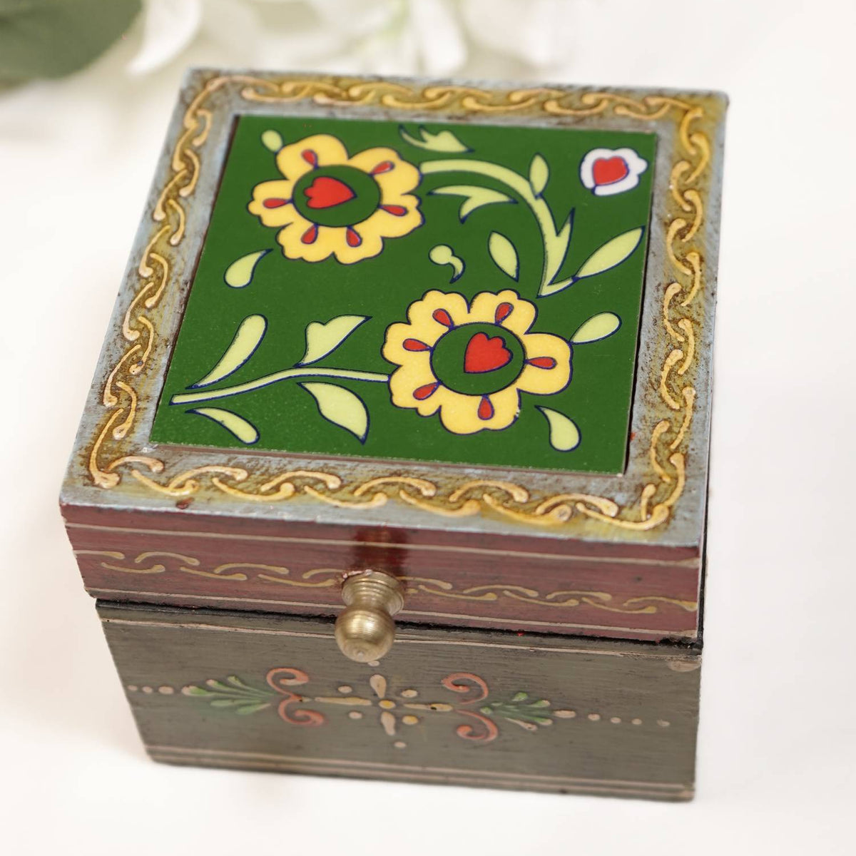 Wooden Ceramic Tile Box – Piharwa India