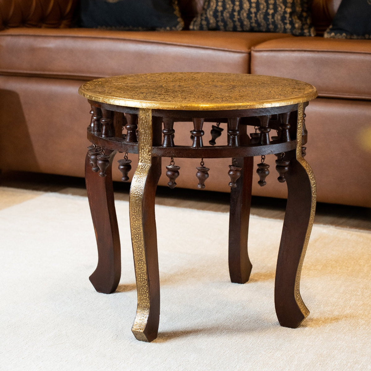 Rajsi Brass Round Table – Piharwa India