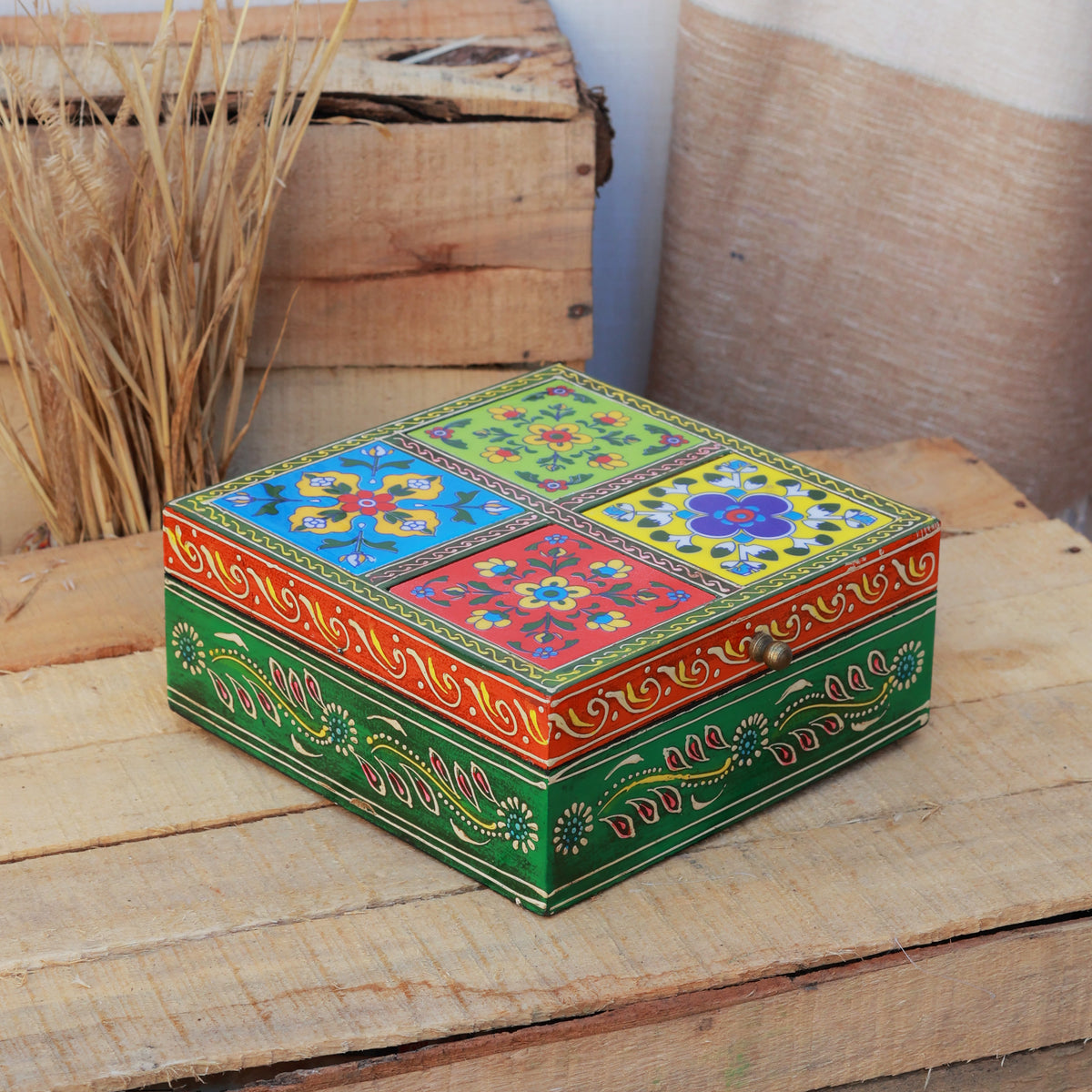 Rang Mahal Inlay Tile Box – Piharwa India